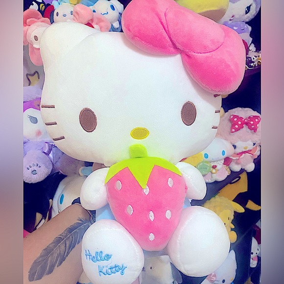 Sanrio | Toys | Hello Kitty Strawberry Plush | Poshmark